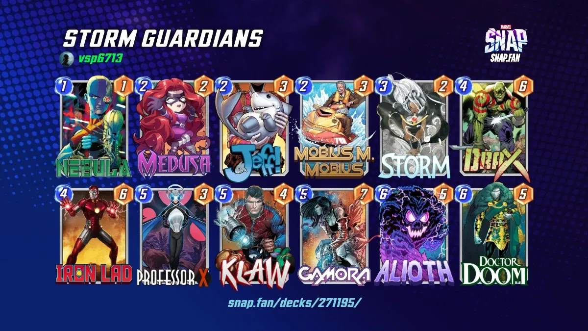 STORM GUARDIANS by vsp6713 - Marvel Snap Decks - snap.fan