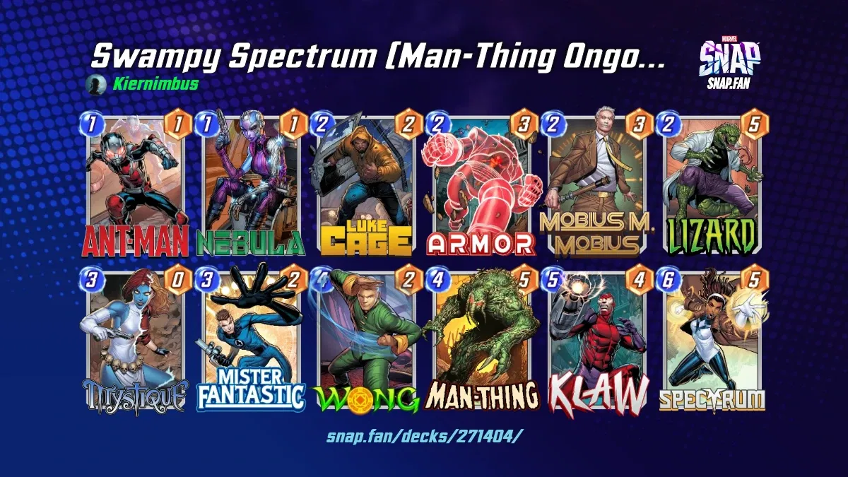 Swampy Spectrum (Man-Thing Ongoing, Pool 5) by Kiernimbus - Marvel Snap ...