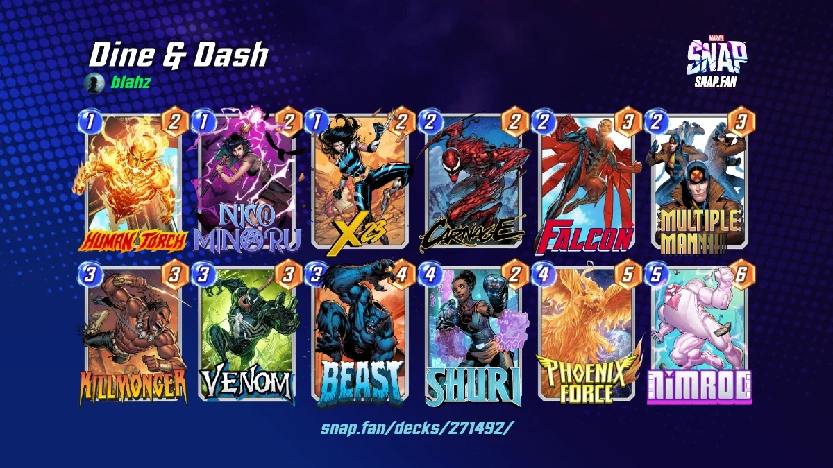 Dine & Dash by blahz - Marvel Snap Decks - snap.fan