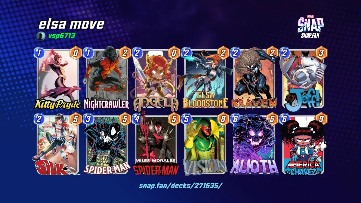 elsa move by vsp6713 - Marvel Snap Decks - snap.fan