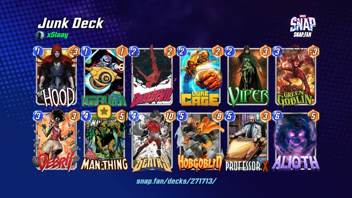 Junk Deck by xSlaay - Marvel Snap Decks - snap.fan