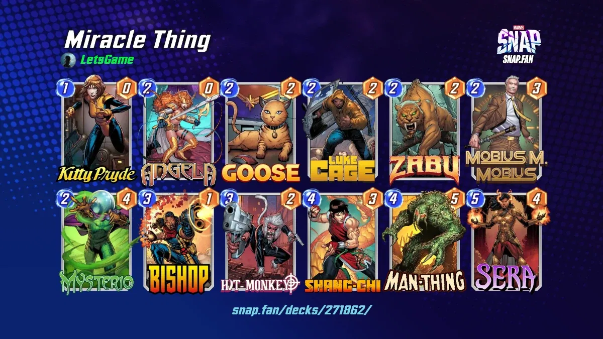 Miracle Thing by LetsGame - Marvel Snap Decks - snap.fan