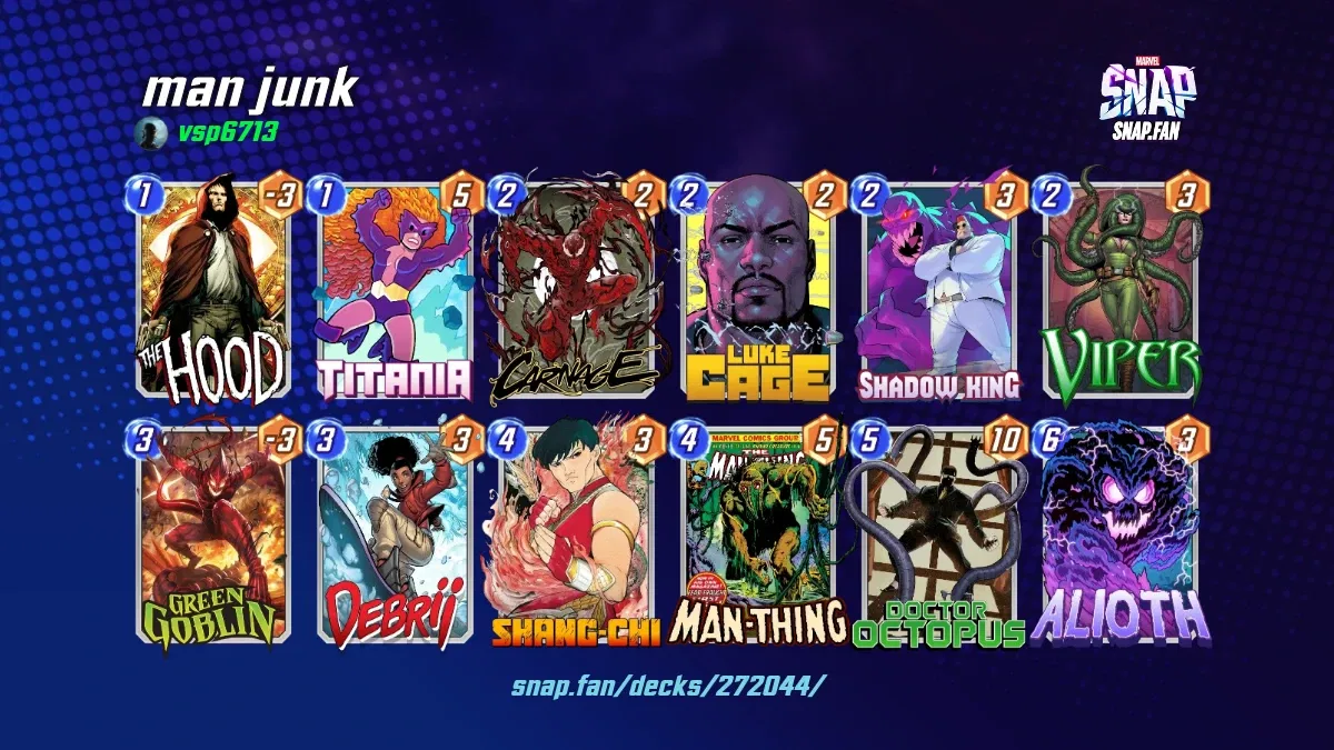 man junk by vsp6713 - Marvel Snap Decks - snap.fan