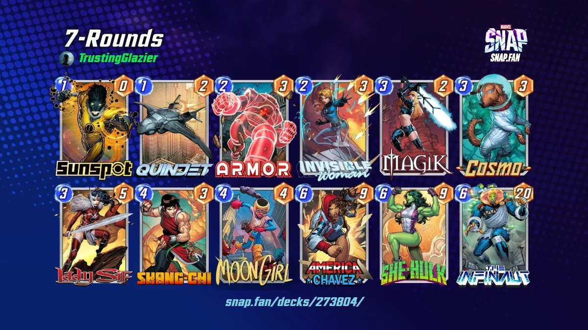7-Rounds by TrustingGlazier - Marvel Snap Decks - snap.fan