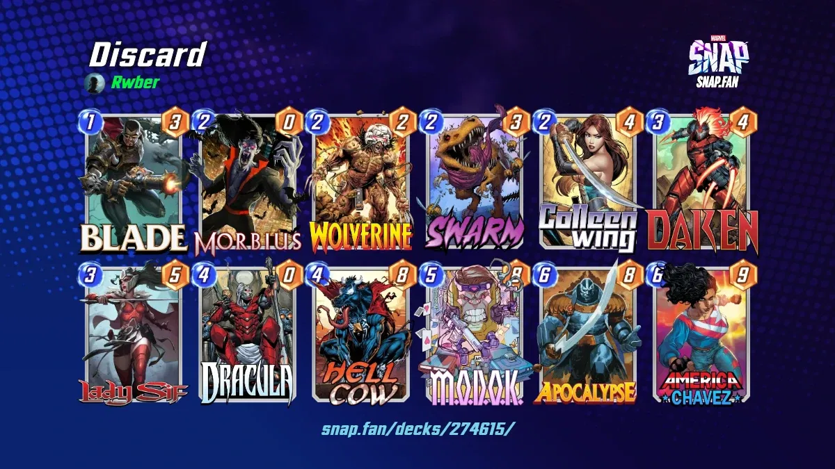 Discard by Rwber - Marvel Snap Decks - snap.fan