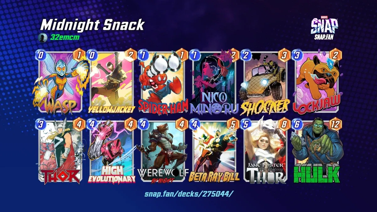 Midnight Snack by 32emcm - Marvel Snap Decks - snap.fan