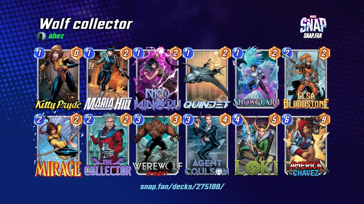 Wolf collector by abez - Marvel Snap Decks - snap.fan
