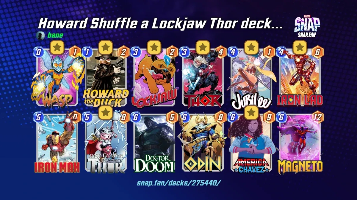 Howard Shuffle a Lockjaw Thor deck featuring Howard the Duck by bane ...