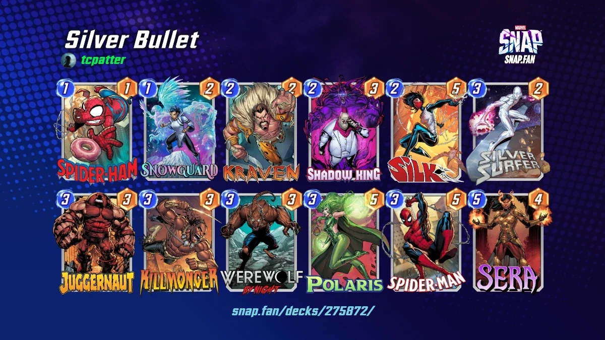 Silver Bullet by tcpatter - Marvel Snap Decks - snap.fan