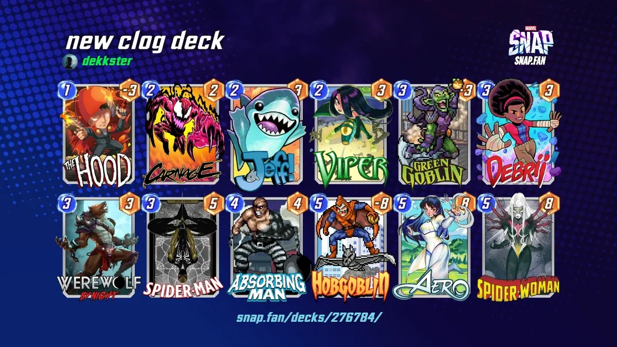 new clog deck by dekkster - Marvel Snap Decks - snap.fan