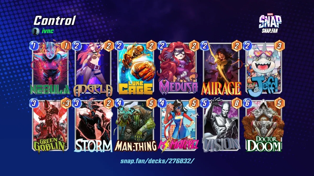 Control by ivnc - Marvel Snap Decks - snap.fan