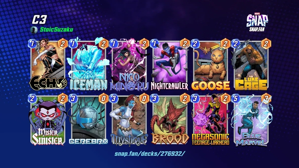 C3 by StoicSuzaku - Marvel Snap Decks - snap.fan