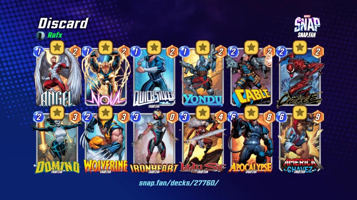 Discard by Rafx - Marvel Snap Decks - snap.fan