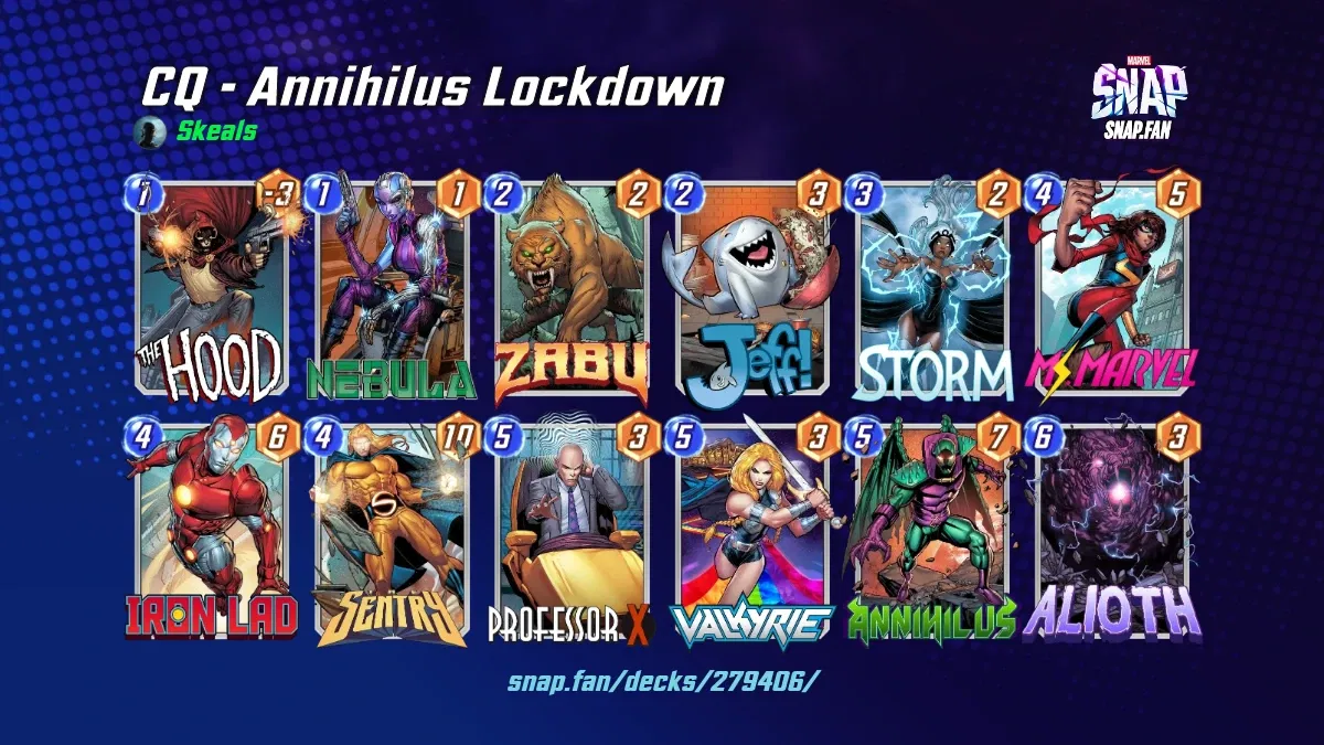 CQ - Annihilus Lockdown by Skeals - Marvel Snap Decks - snap.fan