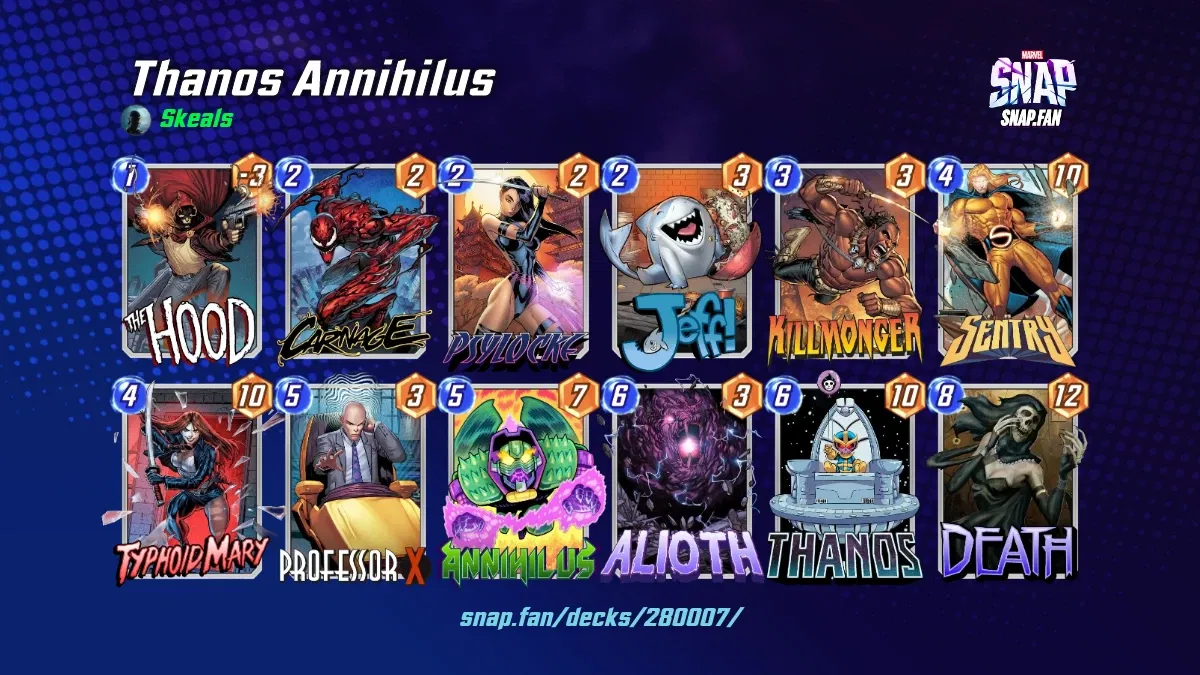 Thanos Annihilus by Skeals - Marvel Snap Decks - snap.fan