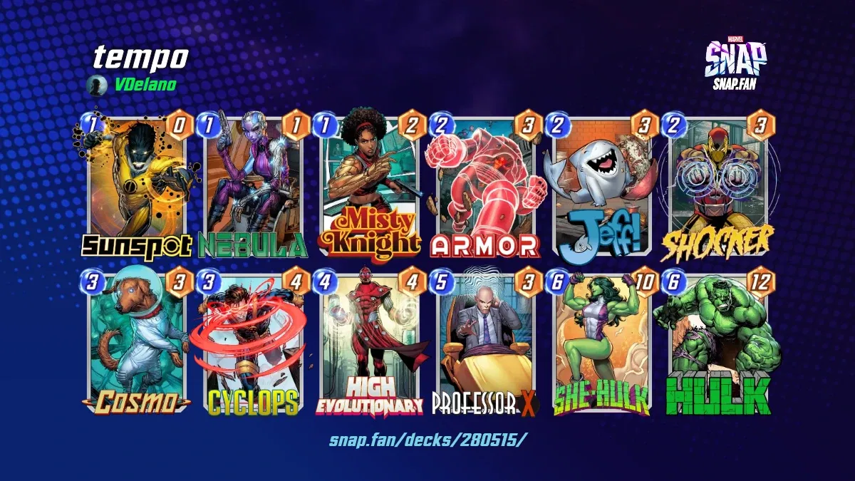 tempo by VDelano - Marvel Snap Decks - snap.fan