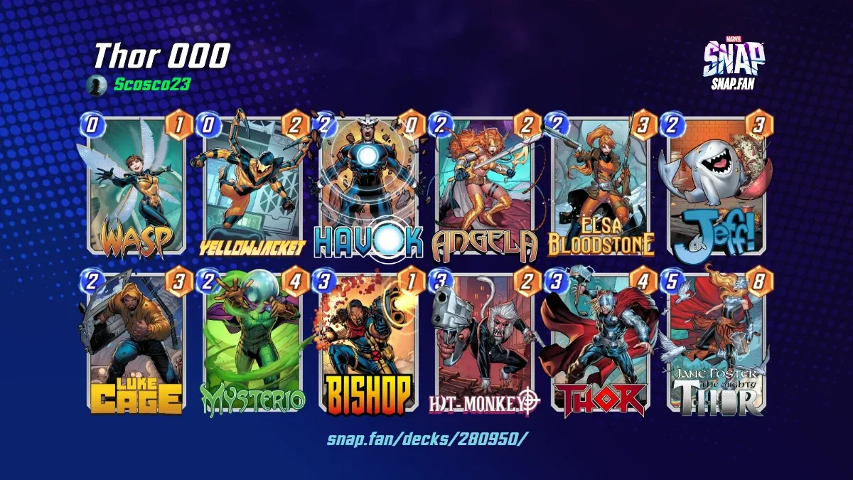 Thor 000 by Scosco23 - Marvel Snap Decks - snap.fan