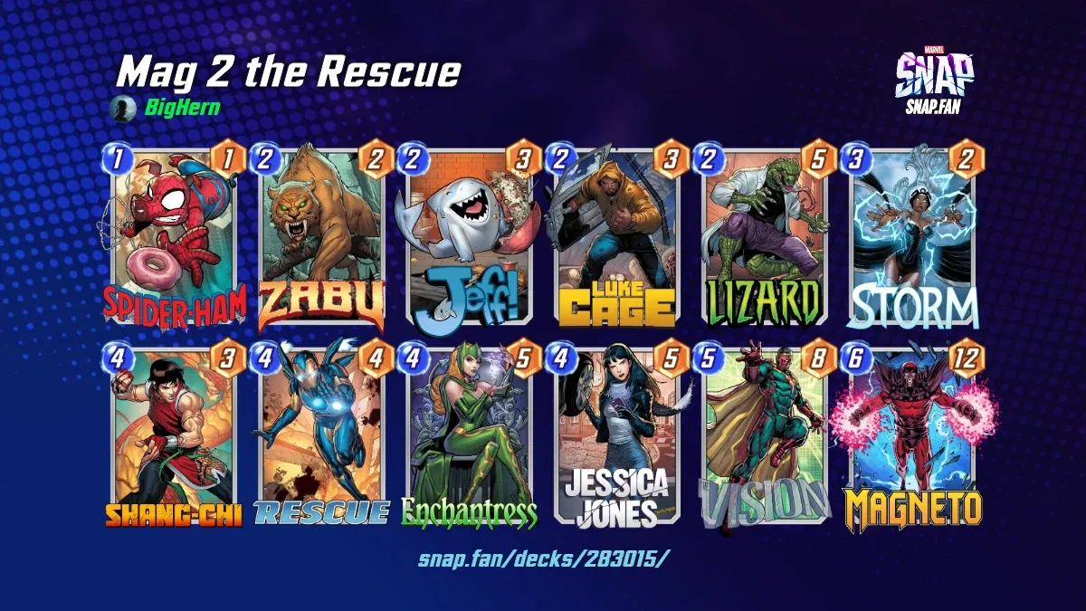 Mag 2 the Rescue by BigHern - Marvel Snap Decks - snap.fan