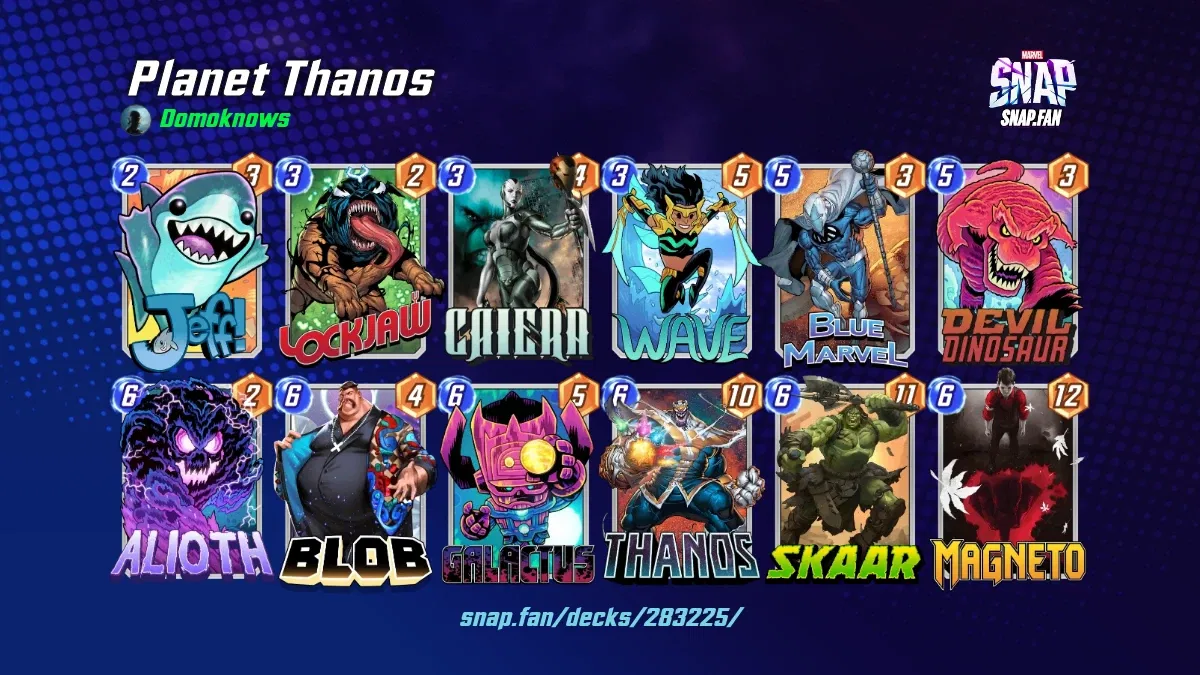 Planet Thanos by Domoknows - Marvel Snap Decks - snap.fan