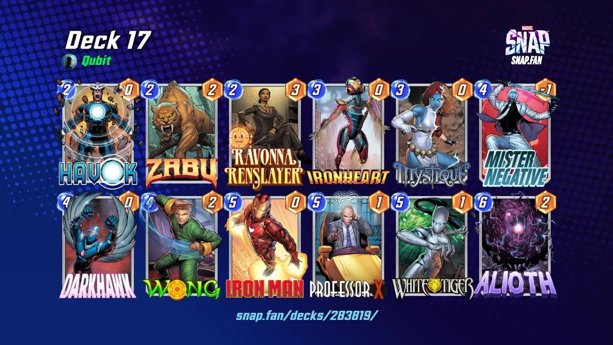 Deck 17 by Qubit - Marvel Snap Decks - snap.fan