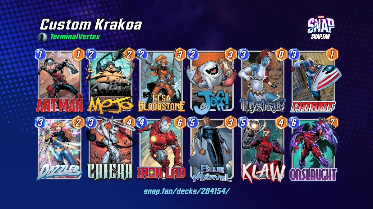 Custom Krakoa by TerminalVertex - Marvel Snap Decks - snap.fan