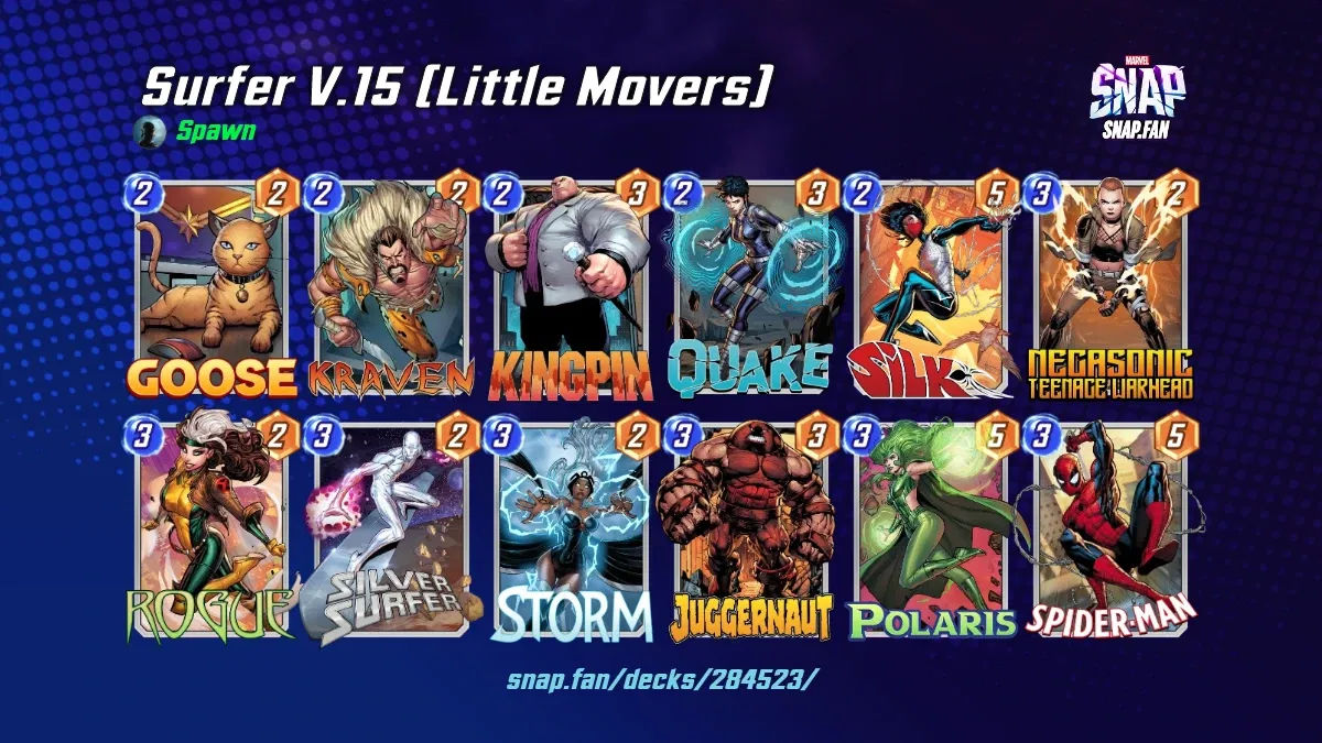 Surfer V15 Little Movers By Spawn Marvel Snap Decks Snapfan 