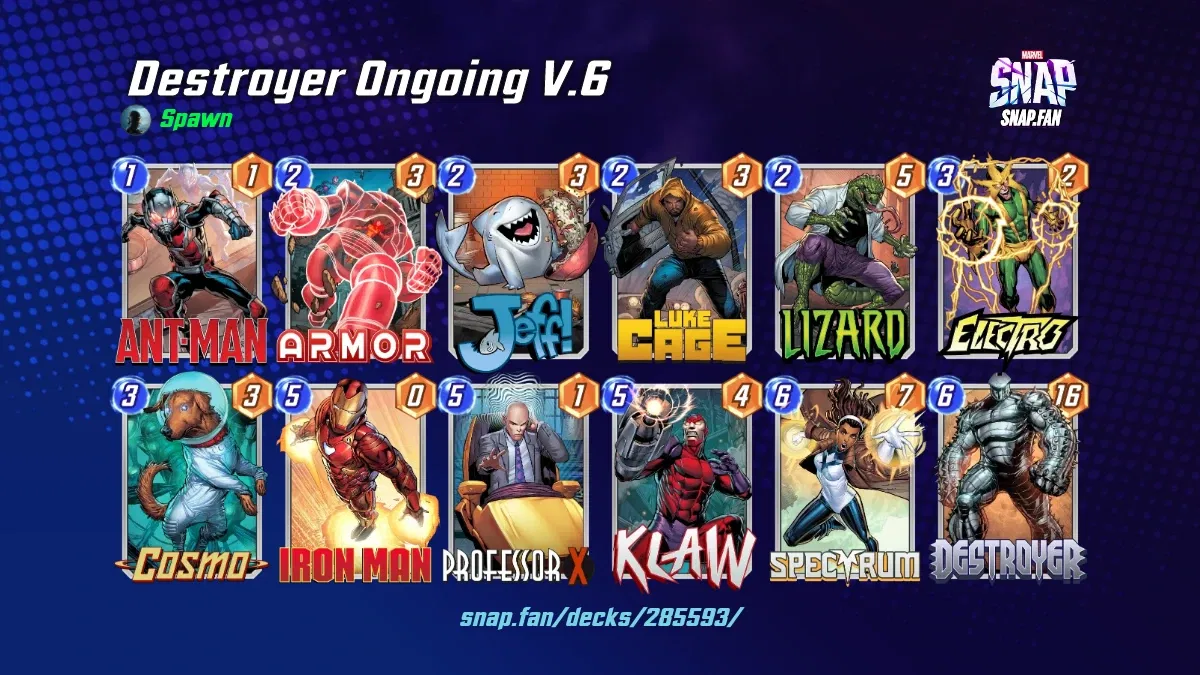 Destroyer Ongoing V.6 by Spawn - Marvel Snap Decks - snap.fan