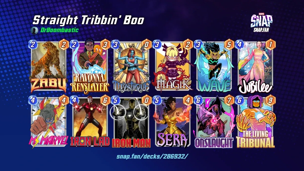 Straight Tribbin' Boo by DrBoombastic - Marvel Snap Decks - snap.fan