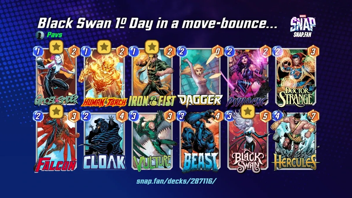 Black Swan 1º Day in a move-bounce deck // Big Torch and Dagger by Pavs ...