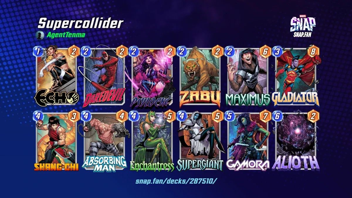 Supercollider by AgentTenma - Marvel Snap Decks - snap.fan
