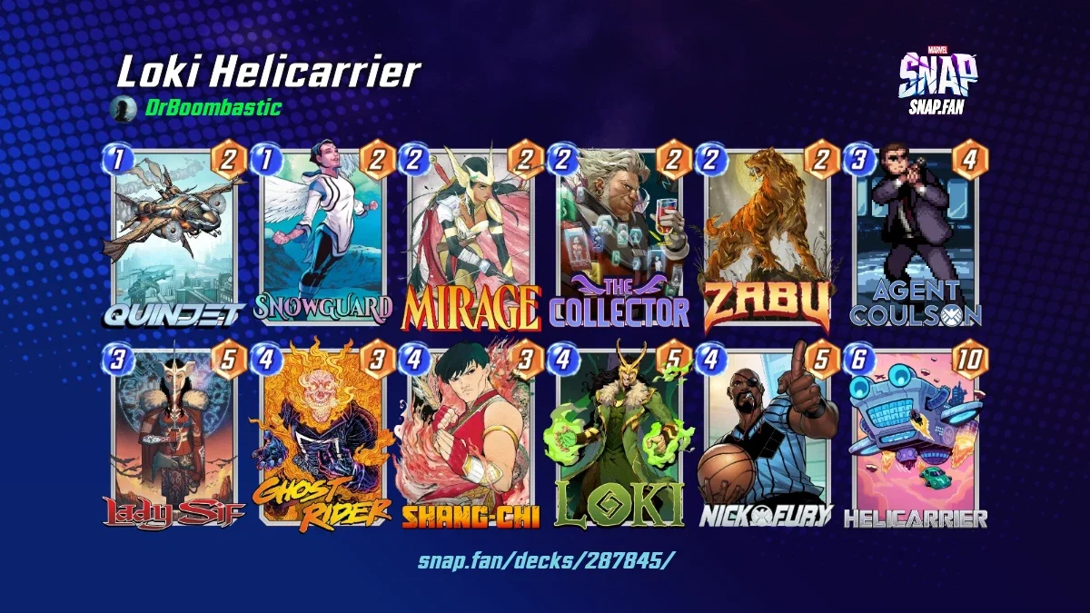 Loki Helicarrier by DrBoombastic - Marvel Snap Decks - snap.fan