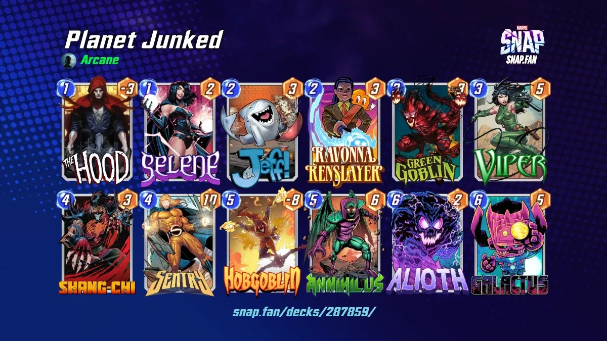 Planet Junked by Arcane - Marvel Snap Decks - snap.fan