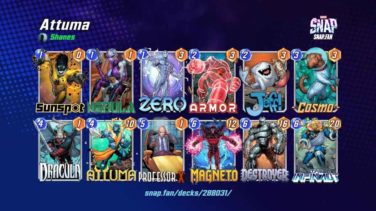 Attuma by Shanes - Marvel Snap Decks - snap.fan