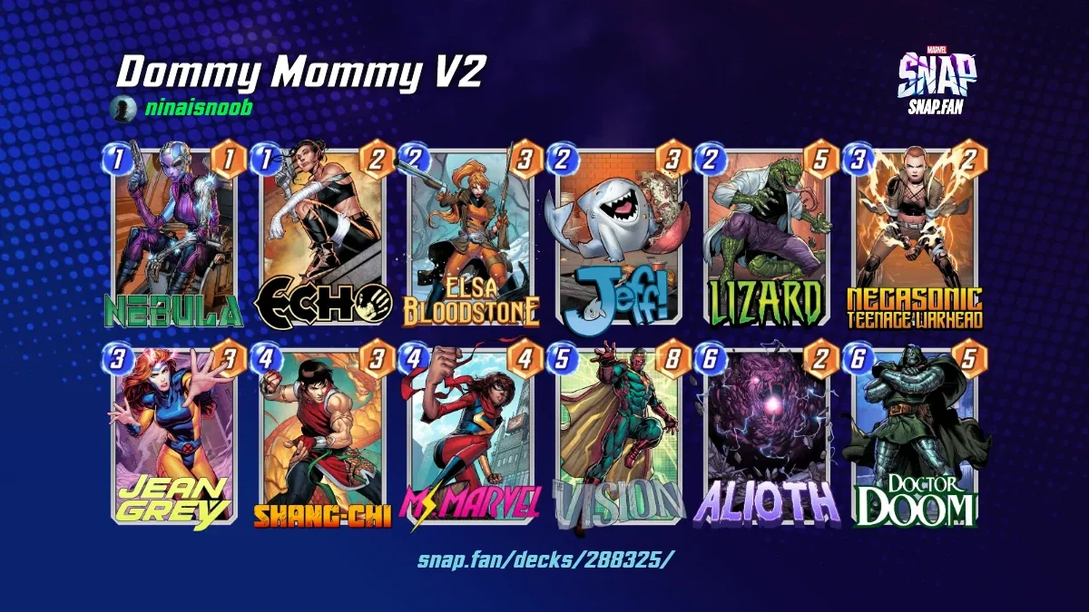 Dommy Mommy V2 by ninaisnoob - Marvel Snap Decks - snap.fan