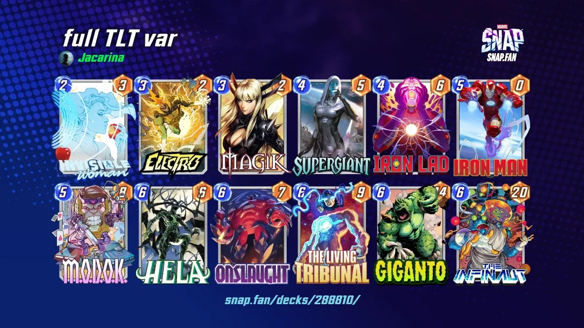 full TLT var by Jacarina - Marvel Snap Decks - snap.fan