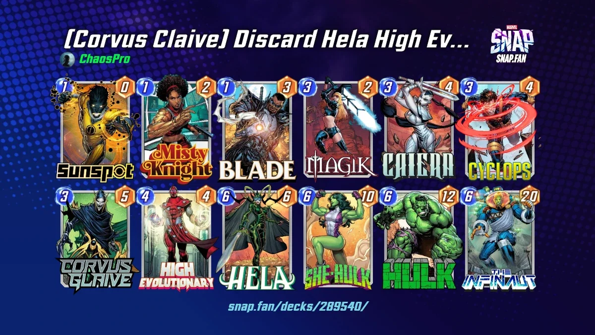 (Corvus Claive) Discard Hela High Evo deck -ChaosPro by ChaosPro ...