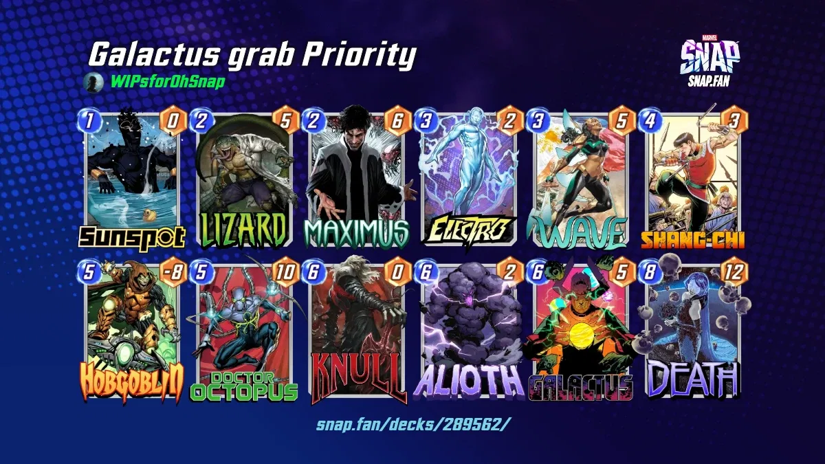 Galactus grab Priority by WIPsforOhSnap - Marvel Snap Decks - snap.fan