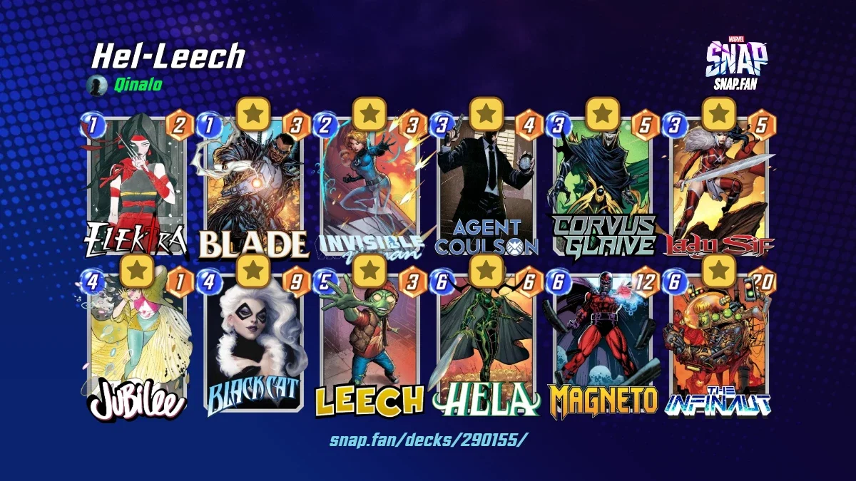 Hel-Leech by Qinalo - Marvel Snap Decks - snap.fan