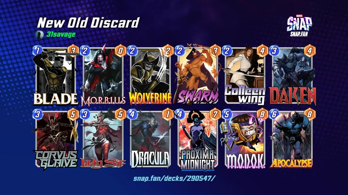New Old Discard by 31savage - Marvel Snap Decks - snap.fan