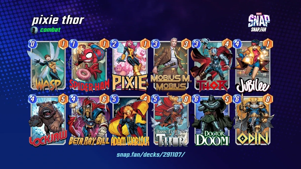 pixie thor by combat - Marvel Snap Decks - snap.fan