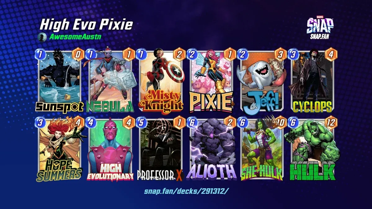 High Evo Pixie by AwesomeAustn - Marvel Snap Decks - snap.fan