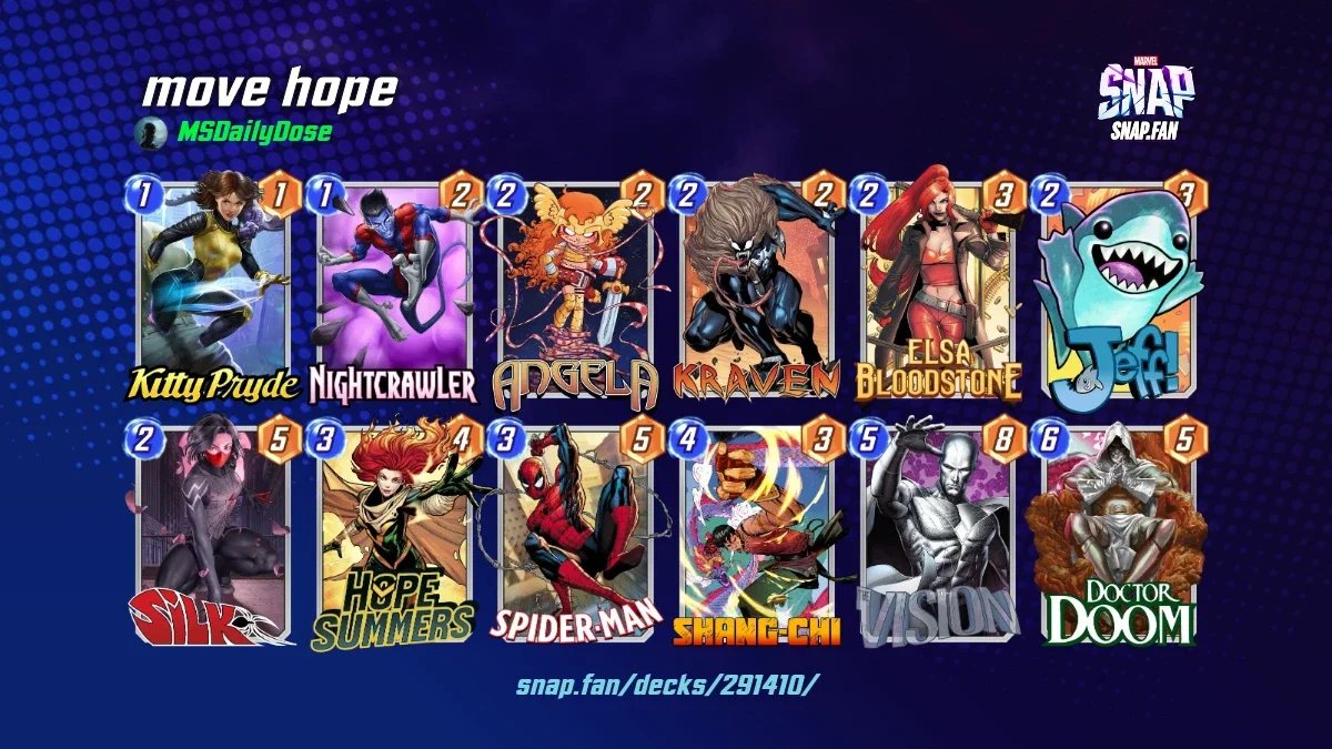 move hope by MSDailyDose - Marvel Snap Decks - snap.fan