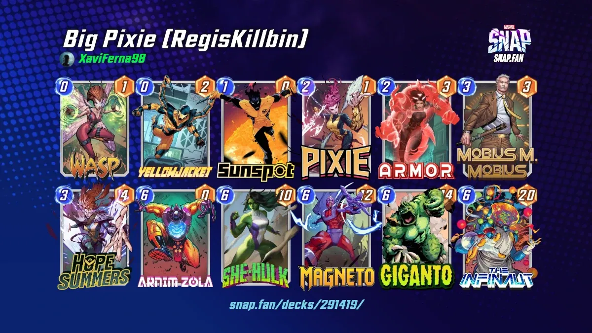 Big Pixie (RegisKillbin) by XaviFerna98 - Marvel Snap Decks - snap.fan