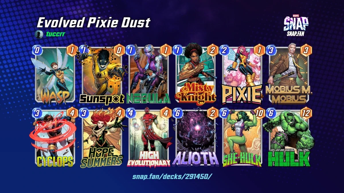 Evolved Pixie Dust by tuccrr - Marvel Snap Decks - snap.fan