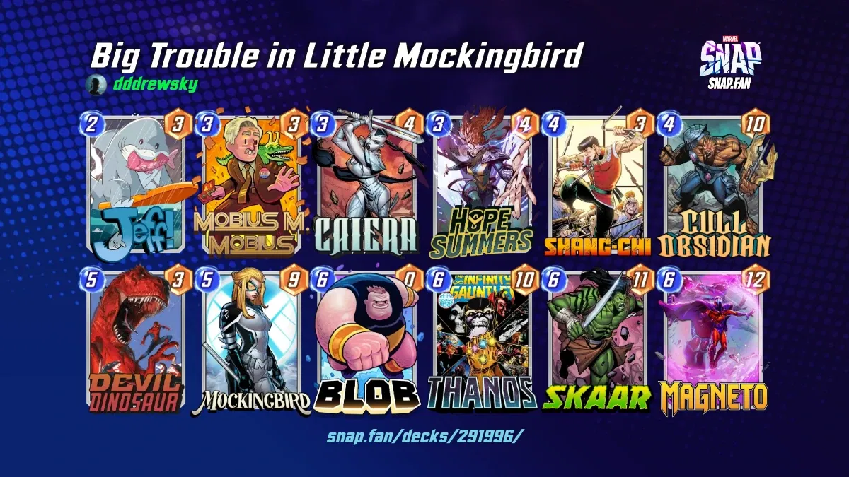 Big Trouble in Little Mockingbird by dddrewsky - Marvel Snap Decks ...