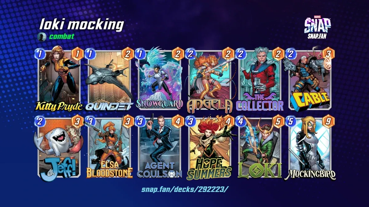 loki mocking by combat - Marvel Snap Decks - snap.fan