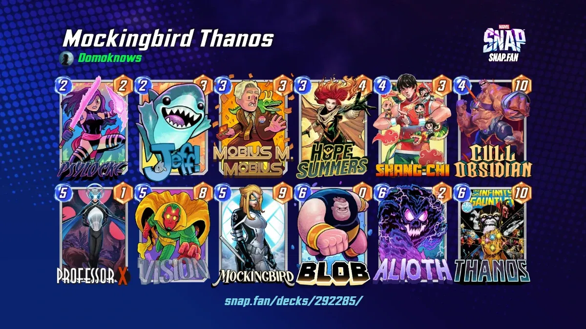 Mockingbird Thanos by Domoknows - Marvel Snap Decks - snap.fan