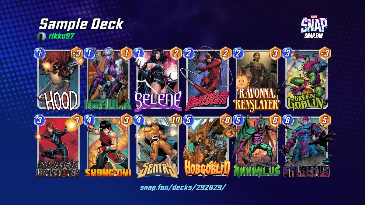 Sample Deck by rikku97 - Marvel Snap Decks - snap.fan