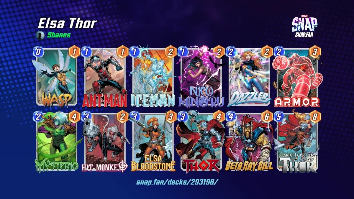 Elsa Thor by Shanes - Marvel Snap Decks - snap.fan