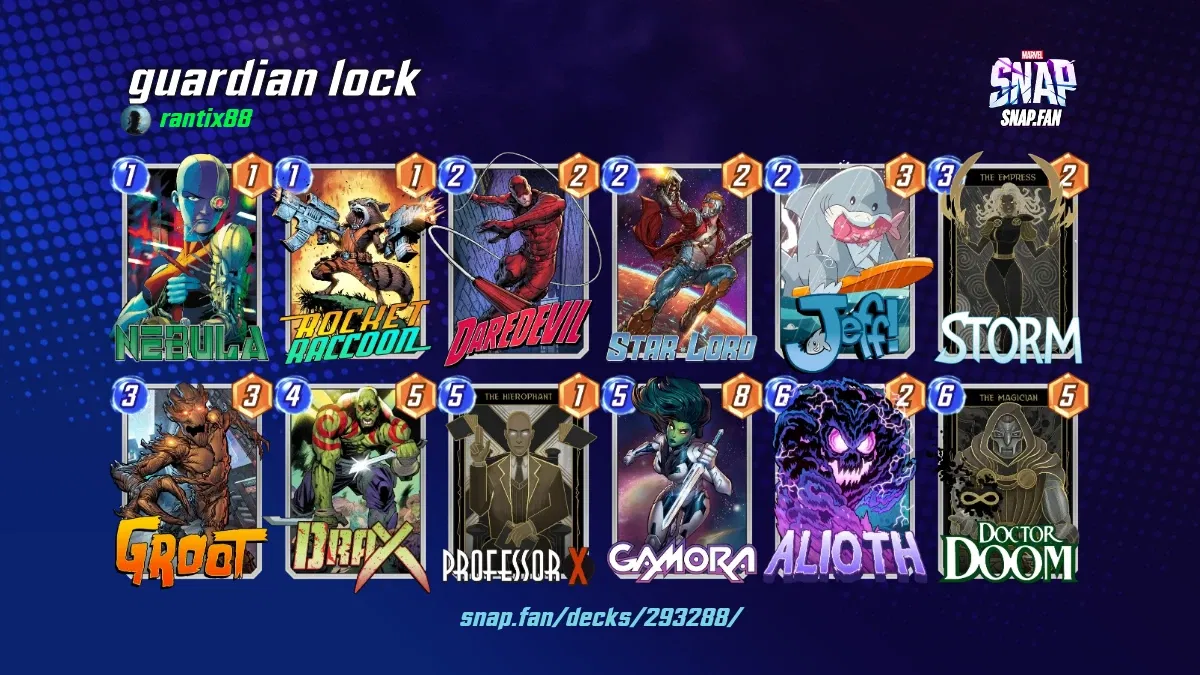 guardian lock by rantix88 - Marvel Snap Decks - snap.fan